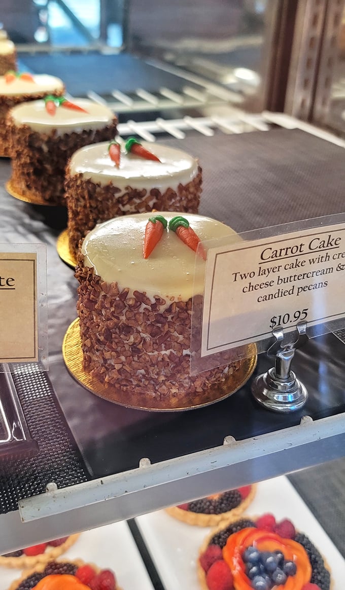 These miniature carrot cakes are proof that good things come in small packages. Each one is a two-bite journey to dessert nirvana, complete with adorable decorative carrots. 