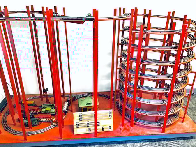 This intricate model train setup proves that some of the most fascinating engineering comes in the smallest packages. Spiral tracks that hypnotize both kids and adults.