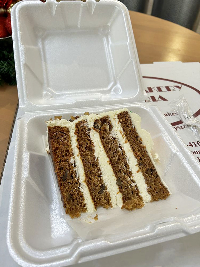 To-go containers were invented for moments like this: when you need to savor every last crumb of carrot cake in private.