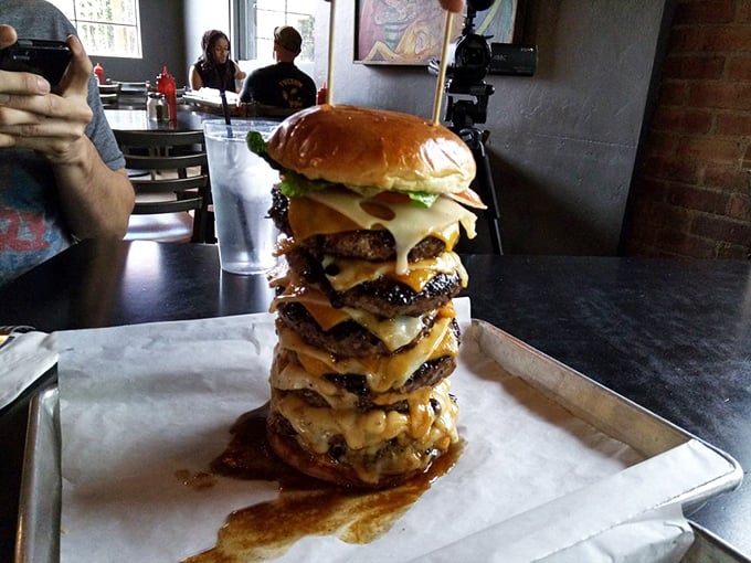 The legendary OMFG burger isn't just a meal&mdash;it's a dare, a monument, and possibly your last will and testament all stacked between two buns.