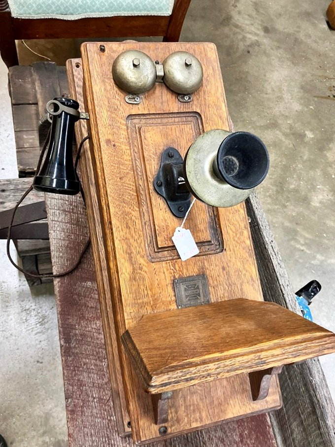 Before smartphones ruled our lives, this wooden wall telephone connected families &ndash; one carefully placed call at a time.