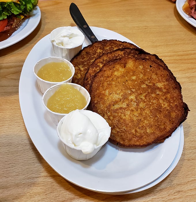 Golden, crispy, and utterly irresistible &ndash; these potato latkes are like edible sunshine. Comfort food that gives you a warm hug from the inside out.