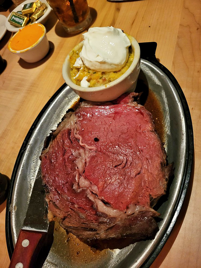 That prime rib isn't just dinner&mdash;it's performance art. The double-baked potato casserole deserves its own fan club and membership cards.