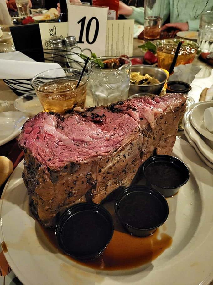 The perfect medium-rare prime rib doesn't exi&mdash; Oh wait, here it is, glistening with juices that should have their own preservation society.