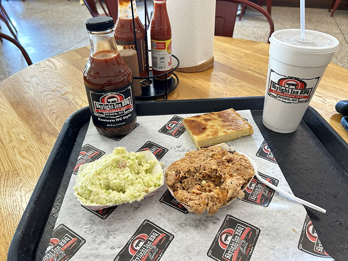 The kind of meal that makes you want to write thank-you notes to pigs &ndash; smoky, tender perfection alongside the crunch of golden cornbread.