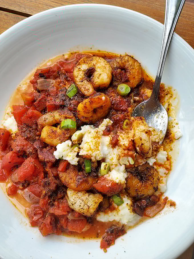 Shrimp and grits that would make your Southern grandmother both proud and jealous&mdash;comfort food elevated to an art form.