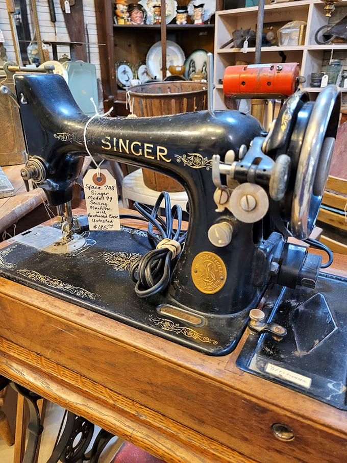 This isn't just a Singer sewing machine&mdash;it's the iPhone of its era. Revolutionary technology that stitched together American households for generations.