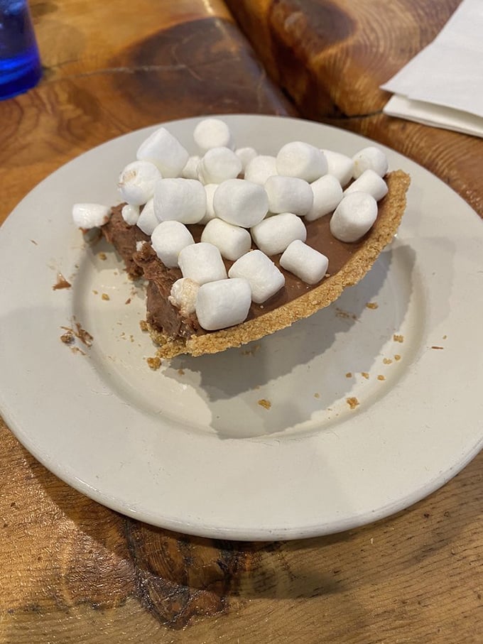 S'mores pie: where campfire nostalgia meets sophisticated indulgence, no mosquito bites required.