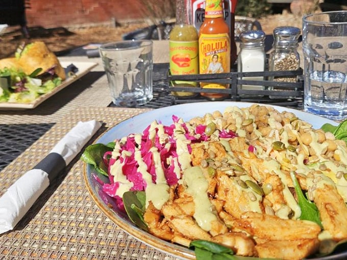 The Bounty Bowl lives up to its name—a colorful celebration of textures and flavors that makes healthy eating feel like cheating.