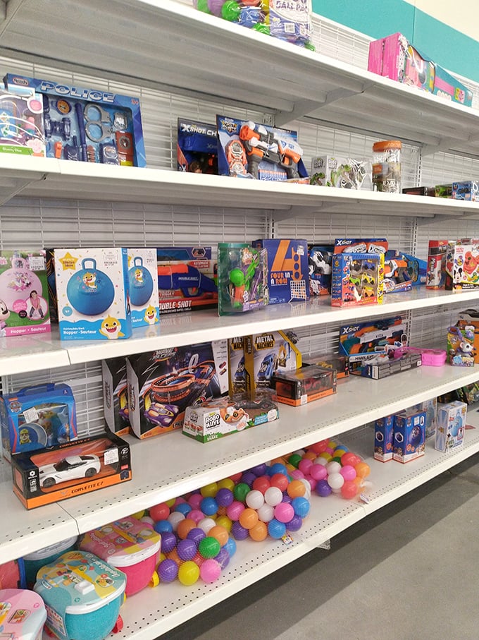 Toy heaven that makes grandparents look like heroes without requiring a second mortgage. Win-win!