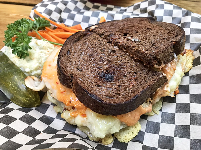 The Turkey Reuben &ndash; proof that even the understudy can steal the show with perfectly grilled rye creating that symphony of crunch we all chase in our sandwich dreams.