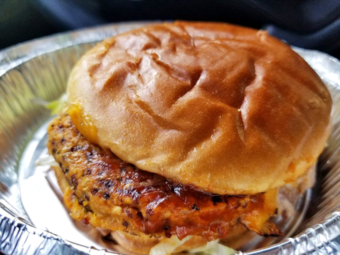 Not just another sandwich, this creation stacks smoky goodness between golden buns like edible architecture.