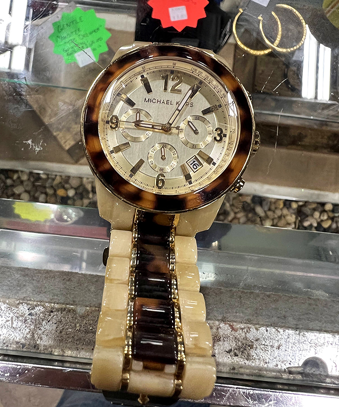 Even luxury finds its way to The Ranch. This Michael Kors timepiece proves one shopper's castoff becomes another's treasure at a fraction of retail.