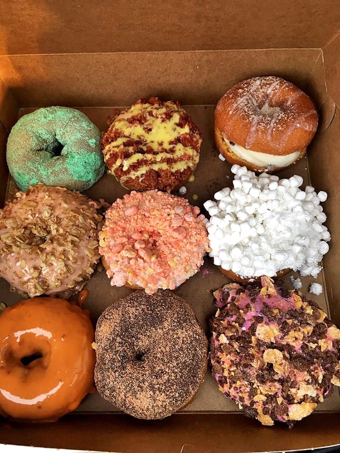 It's like the United Nations of donuts &ndash; every delicious delegate representing a different flavor nation in perfect sugary harmony.