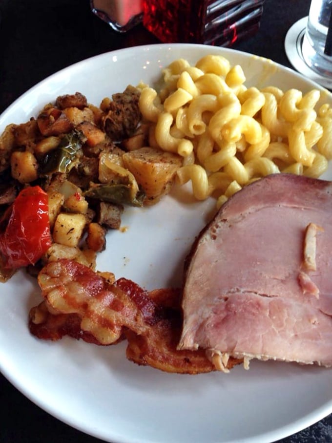 Mac and cheese, potatoes, ham, and bacon&mdash;the four food groups of weekend happiness. Diet books should have a chapter called "Brunch Exceptions."