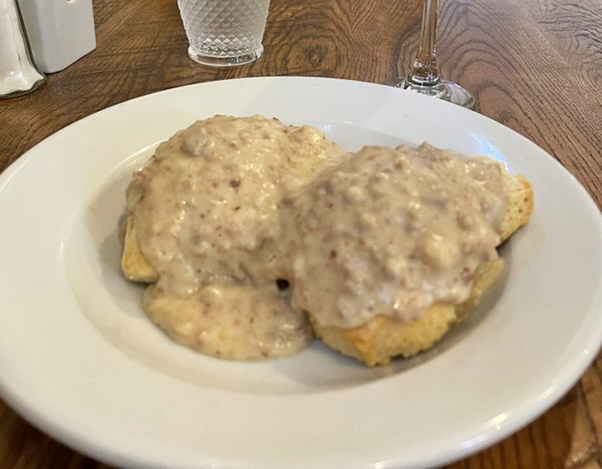Biscuits swimming in creamy sausage gravy&mdash;the Southern equivalent of being wrapped in a warm hug on a cool morning.
