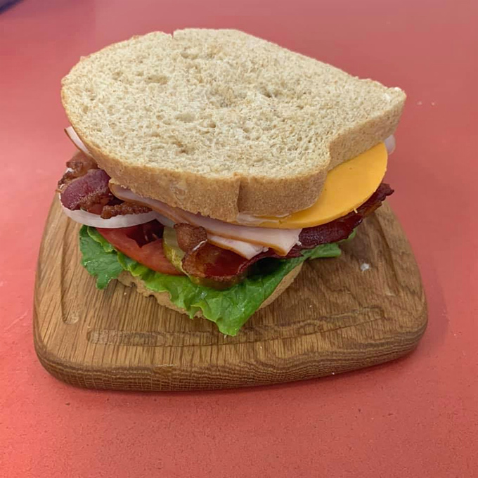 Layer upon glorious layer &ndash; this club sandwich isn't trying to impress anyone, which is precisely why it's so impressive.