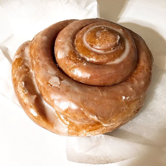 The cinnamon roll&mdash;humanity's greatest spiral-shaped achievement. This glistening wonder makes the Guggenheim Museum look unimaginative by comparison.