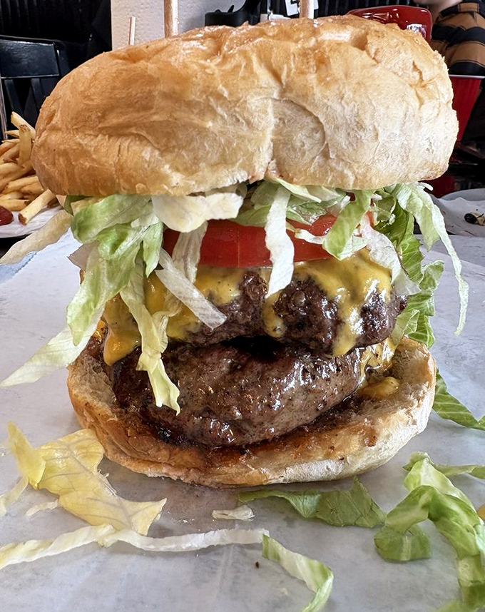 When one patty just won't do, Melt answers with this skyscraper of beef. Your jaw will dislocate, but your taste buds will thank you.