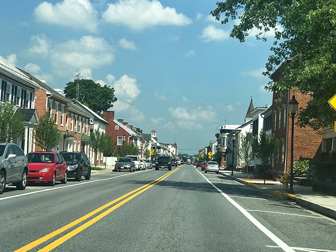 Downtown Emmitsburg unfolds like a movie set where Norman Rockwell and Frank Capra might have collaborated on the perfect small town.