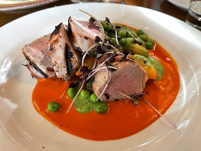 This isn't just duck&mdash;it's a master class in flavor architecture, where every element on the plate plays its perfect role.