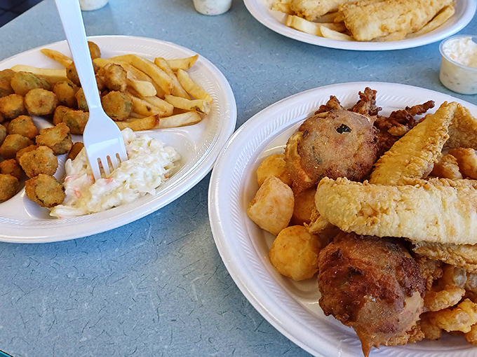 This isn't just fish and chips&mdash;it's an edible treasure chest where each hushpuppy is worth its weight in culinary gold.