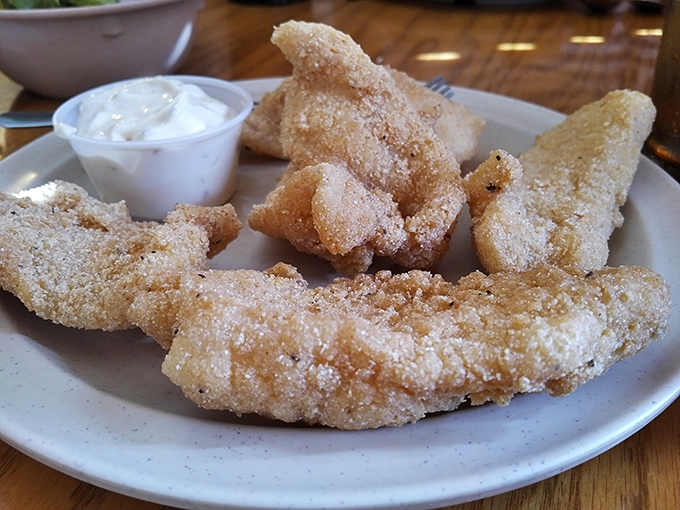 Perfectly fried fish fillets with just the right crunch-to-tenderness ratio. This is what fish dreams of becoming when it grows up.
