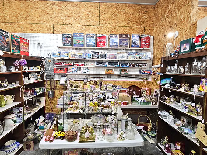 Glassware heaven for collectors and casual browsers alike. This booth is where your grandmother's china pattern goes to find its long-lost relatives.