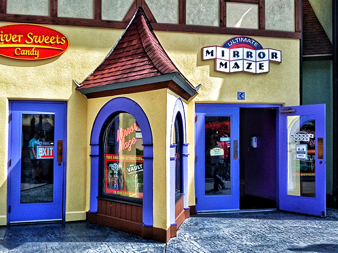 The Ultimate Mirror Maze promises disorientation with a side of fun. It's like entering a carnival funhouse designed by a German architect who had one too many pretzels.