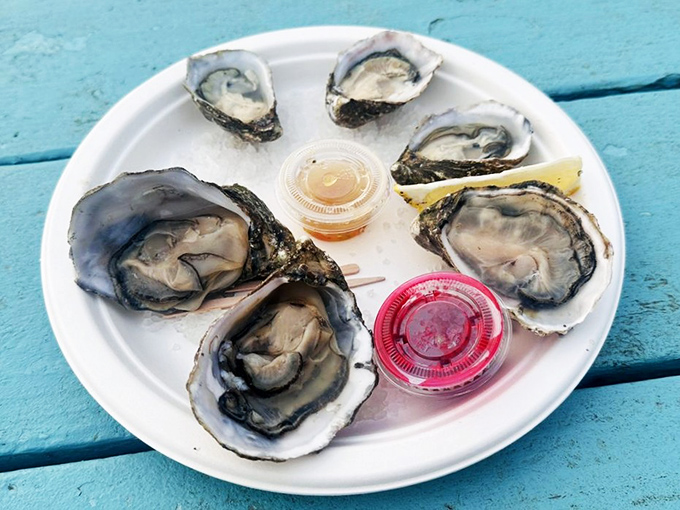 Six reasons to skip the fancy restaurant downtown. Each shell contains a perfect distillation of the Pacific, served with minimal interference.