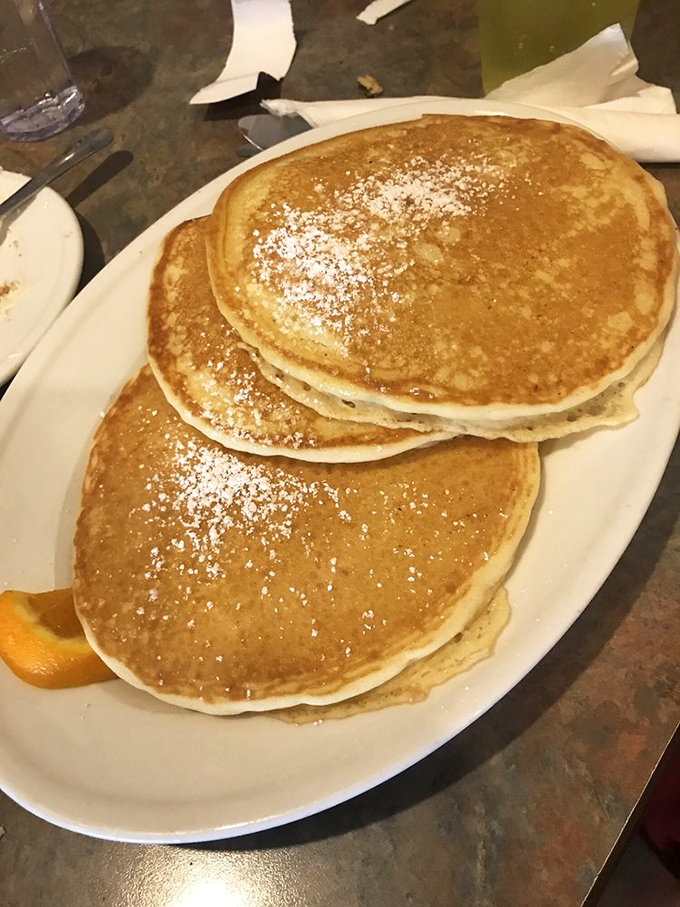 These pancakes don't need Instagram filters—just a dusting of powdered sugar and your undivided attention. Fluffy doesn't begin to describe them.