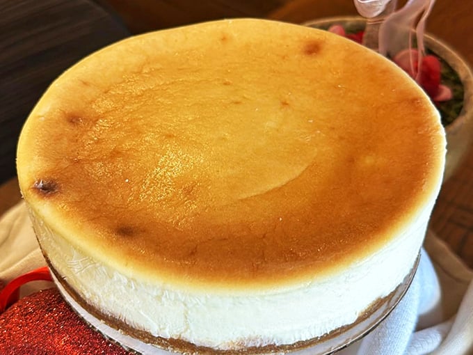 Behold the holy grail of cheesecakes&mdash;perfectly golden on top, impossibly creamy within. This is what angels serve at their dinner parties.