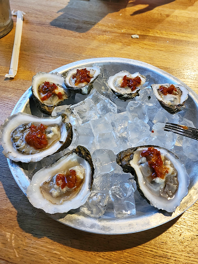 Raw oysters on ice &ndash; nature's perfect appetizer. Just add a squeeze of lemon, a dot of hot sauce, and prepare for that briny kiss of the sea.