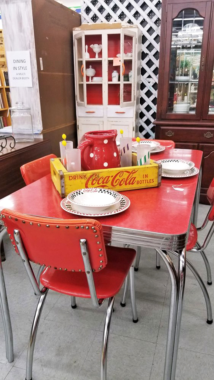 This retro diner set isn't just furniture&mdash;it's a time machine to Sunday breakfasts in 1958. Pass the maple syrup and nostalgia, please.