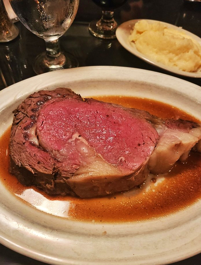 Pink in the middle, caramelized on the outside, swimming in its own majestic jus - this is beef that makes you contemplate moving to Roseville.