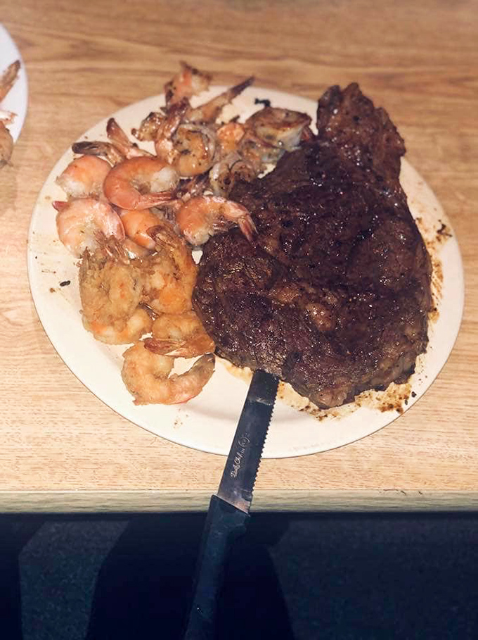 The surf meets turf in perfect harmony, like Sinatra and Martin reuniting for one more spectacular show on your plate.