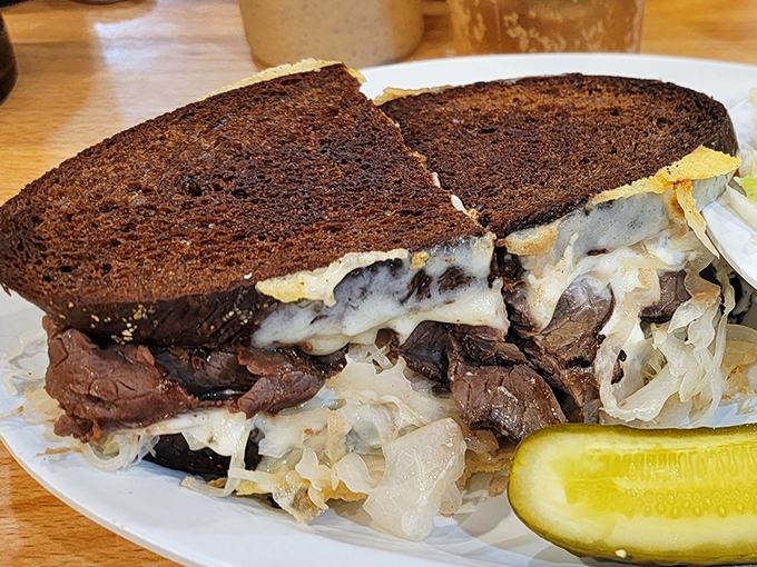 The Reuben at Cecil's&mdash;where dark rye, tender beef, and sauerkraut perform a three-part harmony that would make the Rat Pack jealous.