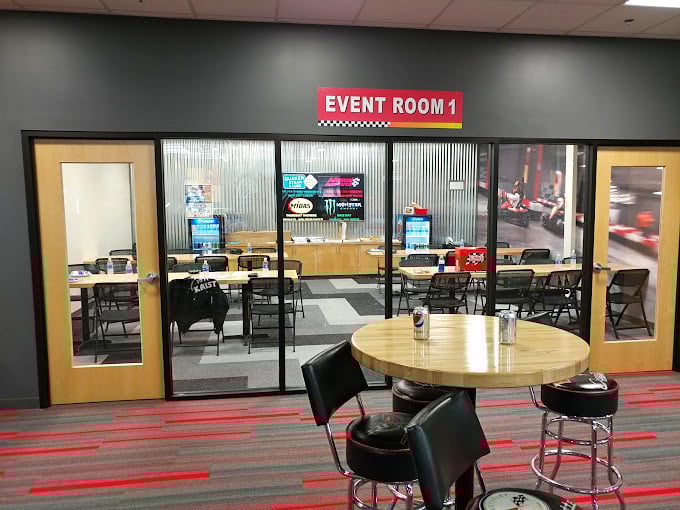 Between races, Event Room 1 offers a pit stop for celebrations, where racing stories grow taller with each telling.