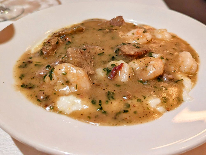These aren't just shrimp&mdash;they're local celebrities in a creamy sauce so good you'll be tempted to lick the plate when no one's watching.