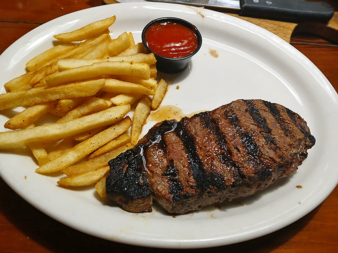 Those grill marks aren't just for show—they're the signature of a kitchen that knows exactly what it's doing. Simple perfection needs no embellishment.