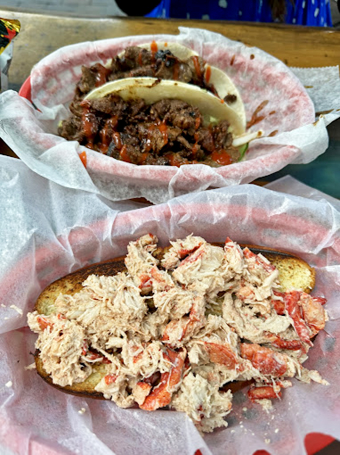 Taco meets lobster roll in this perfect pairing &ndash; like finding out your two best friends secretly get along better than you imagined.