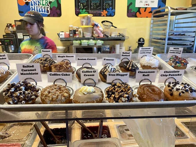 Decisions, decisions! From maple bacon to cherry cheesecake, these little rounds of joy prove that sometimes the best things really do come in small packages.