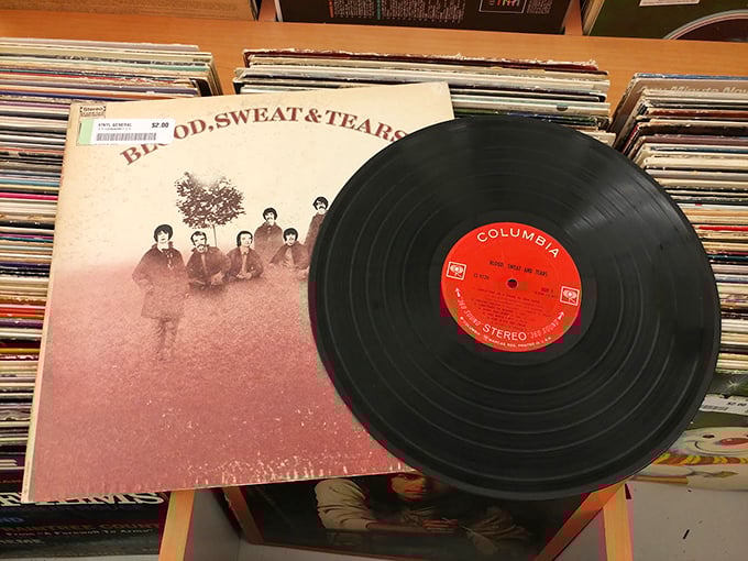 Vinyl heaven for music lovers. That Blood, Sweat & Tears album might be the soundtrack to someone's first kiss&mdash;now it could be the soundtrack to your Sunday morning.