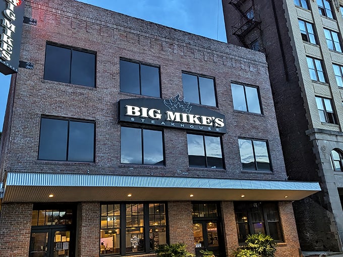 Big Mike's Steakhouse: Big Mike's brick building stands like a temple to beef worship, where pilgrims come seeking transcendence through perfectly seared ribeyes.