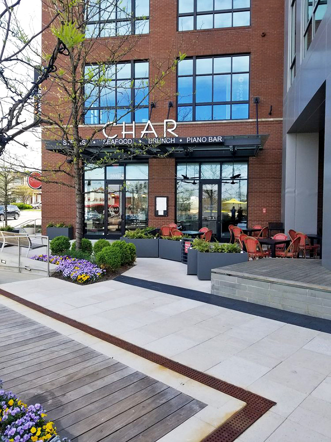 Char's modern brick exterior in Nashville's Green Hills neighborhood is like a steakhouse in disguise &ndash; unassuming until you taste what's inside.