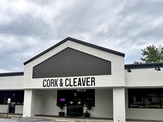 Cork & Cleaver's minimalist storefront hides maximum flavor. Like finding a Michelin star chef working from a food truck.