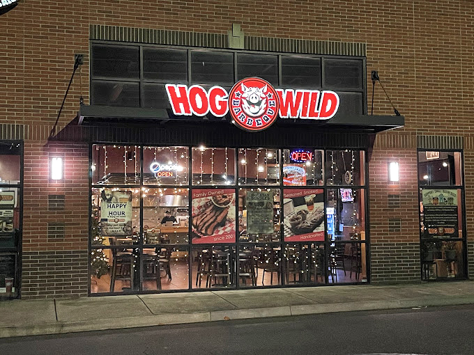 Hog Wild's brick storefront might look modern, but inside lurks old-school barbecue wisdom that would make your grandpappy proud.