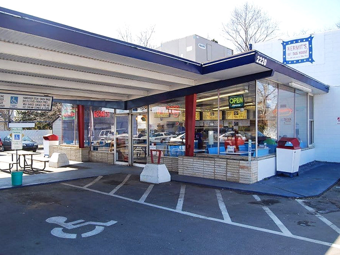 Kermit's stark white exterior hides flavor complexity that would make French chefs weep with envy and confusion.