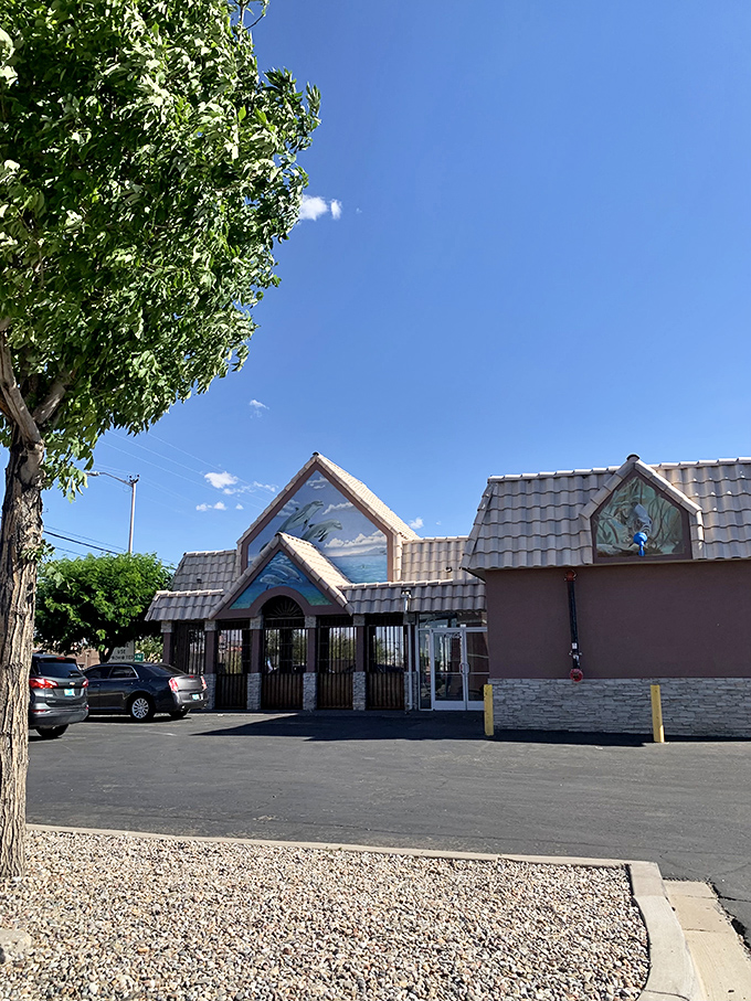 Mariscos Altamar's entrance arch stands like a portal to seafood nirvana&mdash;no passport required, just an appetite.