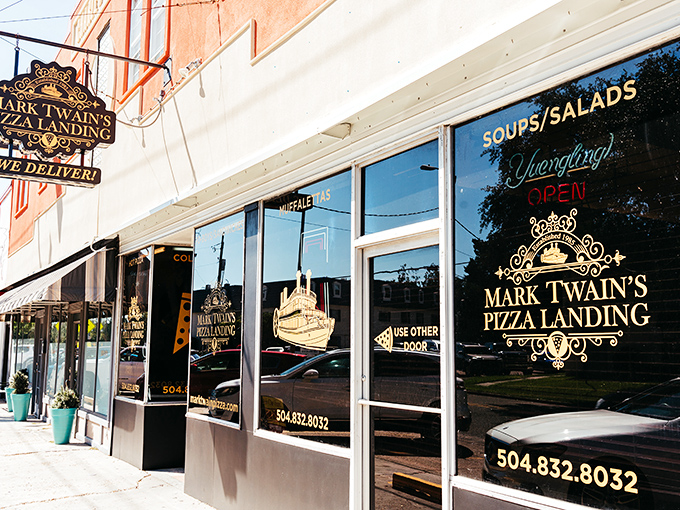 Mark Twain's storefront brings literary flair to the pizza game &ndash; a novel approach to neighborhood dining.